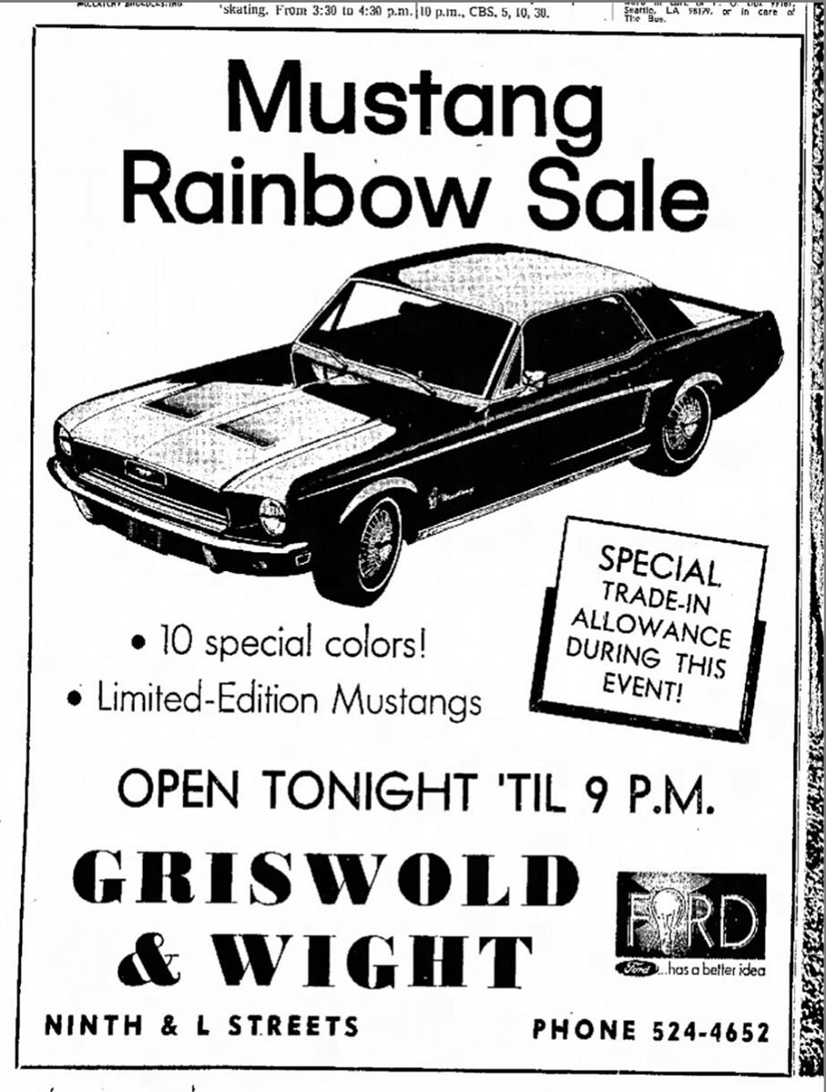 1968 Ford Mustang Rainbow Of Colors